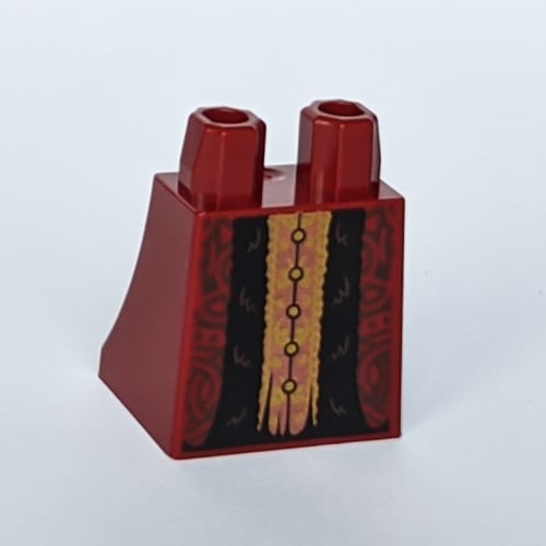 LEGO PART 36036pr9999 Hips and Legs Under Dress/Robe Black Fur, Dark ...