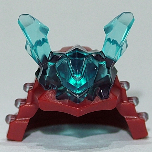 LEGO PART 41153pat0001 Helmet Samurai with Trans Light Blue Icicle ...