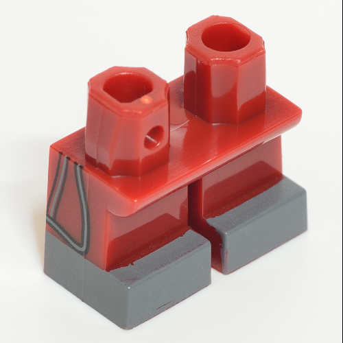 LEGO PART 16709pat12pr0001 Legs Short with Dark Bluish Gray Feet ...