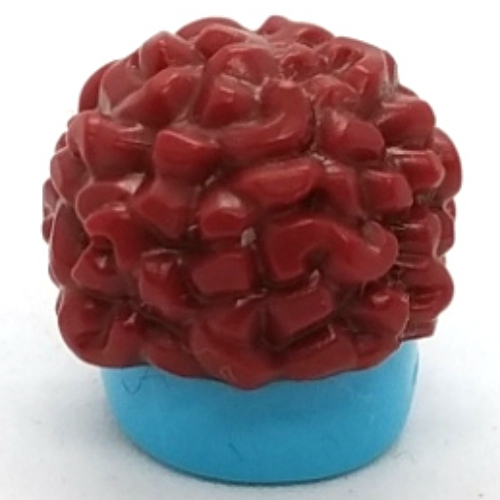 LEGO PART 79984pat0003 Hair Coiled, Tied Up with Ribbon, Medium Azure ...