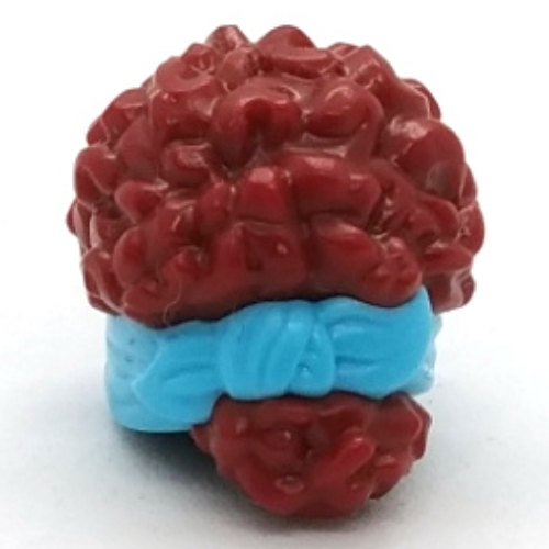 LEGO PART 79984pat0003 Hair Coiled, Tied Up with Ribbon, Medium Azure ...