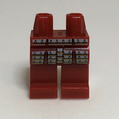 LEGO PART 970c10pr0188 Hips and Dark Red Legs with Samurai Warrior ...