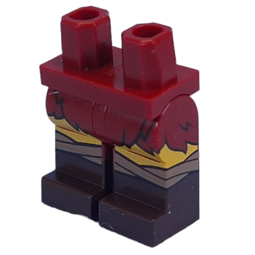 LEGO PART 970c01pat07pr0001 Hips with Yellow Legs and Dark Brown Boots ...