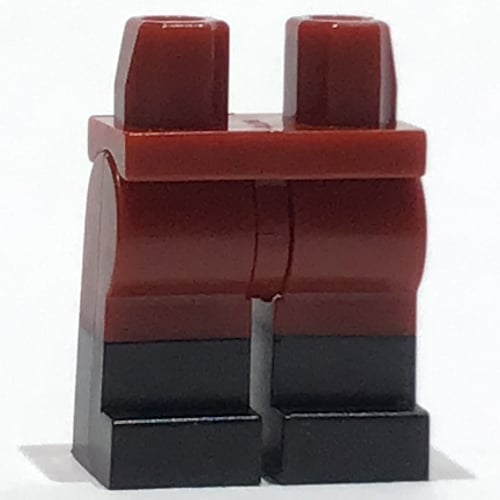 LEGO PART 970c10pat03 Hips with Dark Red Legs and Black Boots Pattern ...