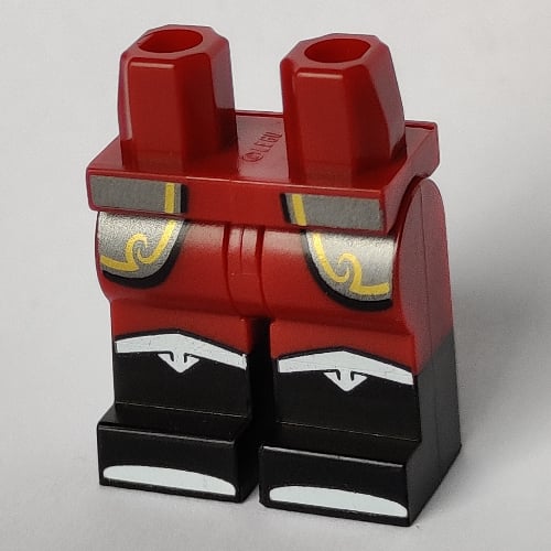 LEGO PART 970c10pat03pr1761 Hips with Dark Red Legs and Black Boots ...