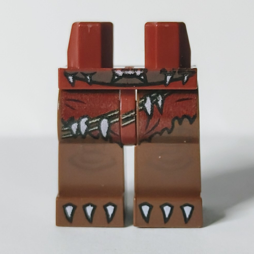 LEGO PART 970c19pr0438 Hips and Reddish Brown Legs with Dark Red ...