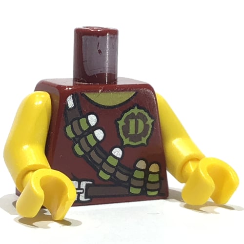 LEGO PART 973c01h01pr1990 Torso Tank Top, Tranquilizer Bandolier, Belt ...