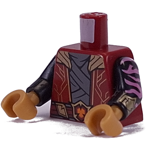 LEGO PART 973c03h21pr0002 Torso, Gold Circuitry, Dark Bluish Grey ...