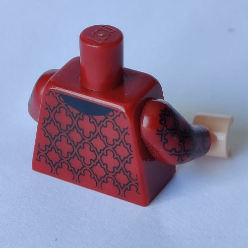 LEGO PART 973c10h02pr3612 Torso Robe with Black Brocade Design, with ...