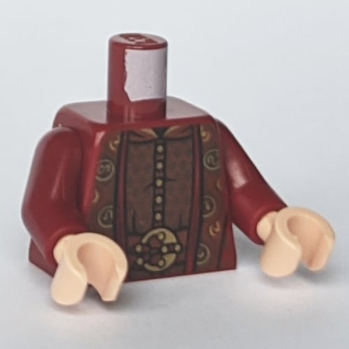 LEGO PART 973c10h02pr4456 Torso Robe with Long Scarves, Gold, Reddish ...