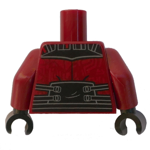 LEGO PART 973c10h03pr3840 Torso Armor with Shoulders and Belt and Red ...