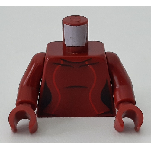 LEGO PART 973c10h10pr3703 Torso Bodysuit, 2 Red Stripes Print, Dark Red ...