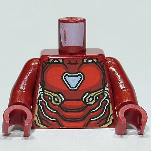 LEGO PART 973c10h10pr4237 Torso Armor with Red Plates, Light Blue/White ...
