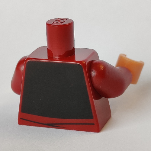 LEGO PART 973c10h13pr4498 Torso Robe, Black with Sash Belt Print, Dark ...