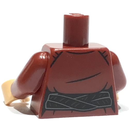 LEGO PART 973c10h70pr6836 Torso, Robe, Red Shirt, Black Sash print ...