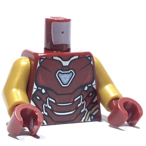 LEGO PART 973c21h10pr4829 Torso Armor, Light Blue Triangle Print (Iron ...