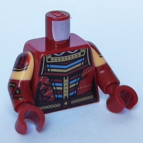 LEGO PART 973g70c10h10pr6634 Torso, Gold/Sand Blue/Dark Red Native ...