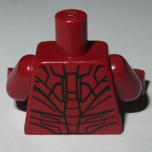 LEGO PART 973c10h10pr2041 Torso Armor with White Triangle Print, Dark ...
