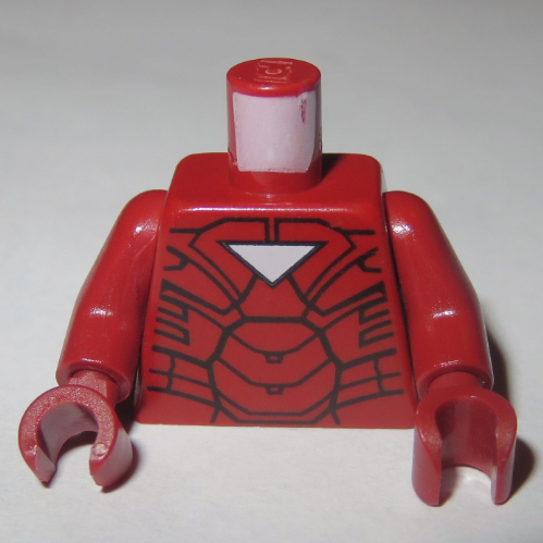 LEGO PART 973c10h10pr2041 Torso Armor with White Triangle Print, Dark ...