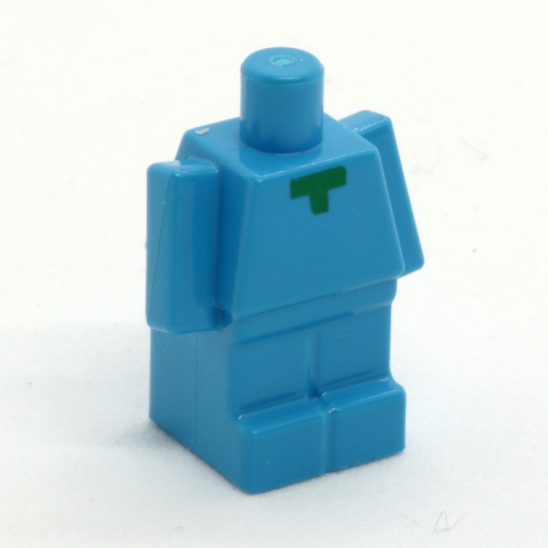 LEGO PART 35526pr0002 Baby / Small Body, Pixelated Green Squares ...