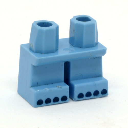 LEGO PART 41879apr0003 Legs Short with Dark Blue Toes/Paws print ...