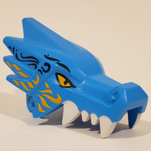 LEGO PART 65428pr0004 Creature Body Part, Dragon Head Upper Jaw with ...