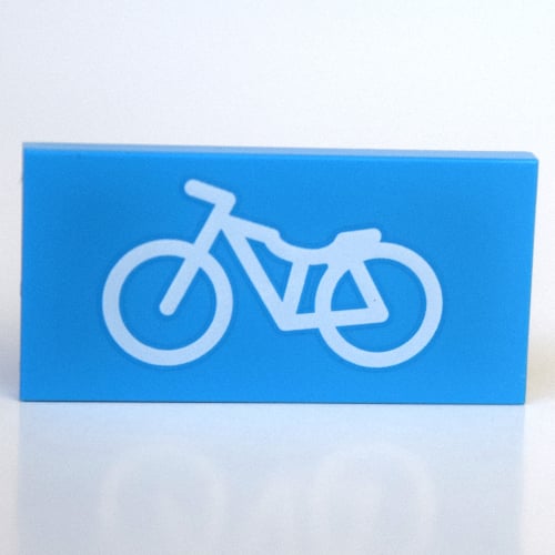 LEGO PART 87079pr0236 Tile 2 x 4 with Bicycle Print | Rebrickable ...