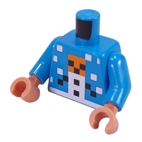 LEGO PART 973c04h13pr0001 Torso, Pixelated Snow Golem print, Dark Azure ...