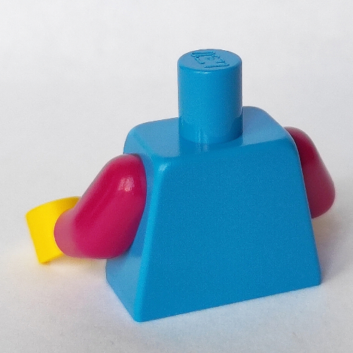 LEGO PART 973c37h01pr6366 Torso, Magenta Cup, Straw Dark Azure ...