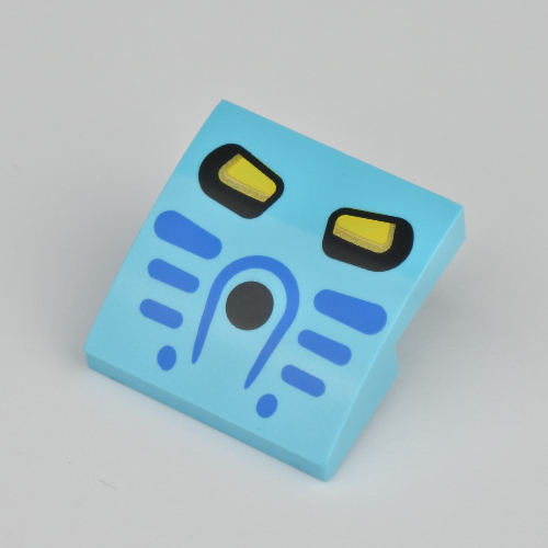 LEGO PART 15068pr0068 Slope Curved 2 x 2 x 2/3 with Takua Mask print ...