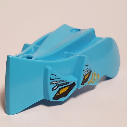 LEGO PART 15357pr0003 Large Figure Head, Jaw without Axle Hole with 4 ...