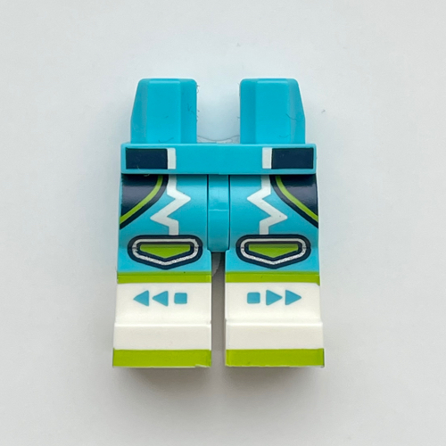 LEGO PART 970c42pat27pr1999 Hips with Medium Azure Legs and White Boots ...