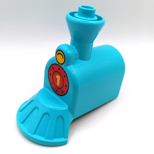 LEGO PART 28592pr0001 Duplo Train Front, Steam Engine 2 x 4 with Cow ...