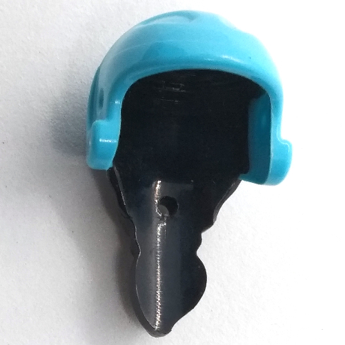 LEGO PART 30926pat0001 Hair and Helmet, Sports / Ski, with Black Hair ...