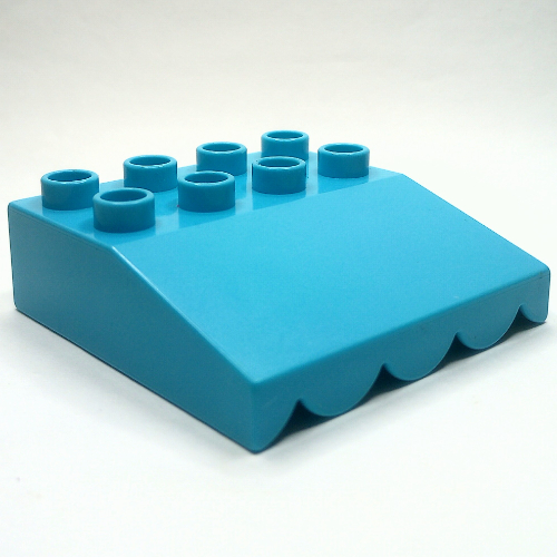 LEGO PART 31170 Duplo Roofpiece Slope 33 4 x 4 with Awning Overhang ...
