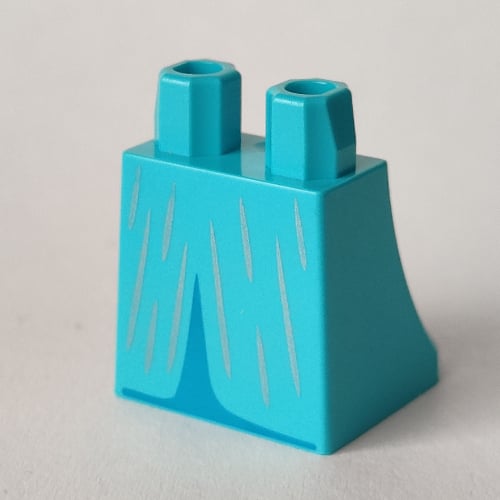 LEGO PART 36036pr0011 Hips and Legs Under Dress/Robe with Dark Azure ...