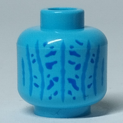 LEGO PART 3626cpr3842 Minifig Head Mythrol, White Eyes with Black Edge ...