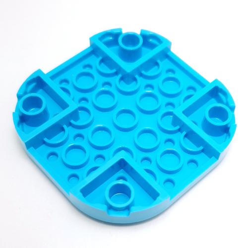 LEGO PART 66789 Plate Round Corners 6 x 6 x 2/3 Circle with Reduced ...