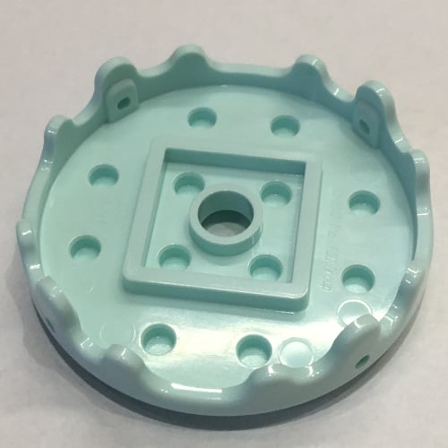 LEGO PART 65702 Plate Special Round 4 x 4 with Melting Drops/Icing on ...