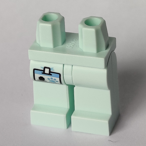LEGO PART 970c15pr1268 Hips and Light Aqua Legs with Veterinarian ID ...