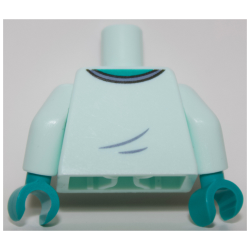 LEGO PART 973c15h46pr5670 Torso Medical Scrubs, Dark Turquoise Pocket ...