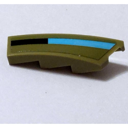 LEGO PART 5414 Slope Curved 1 x 4 with Stud Notch Right | Rebrickable ...