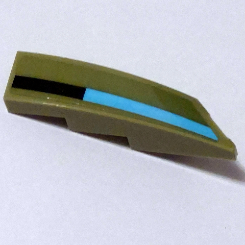 LEGO PART 5415 Slope Curved 1 x 4 with Stud Notch Left | Rebrickable ...