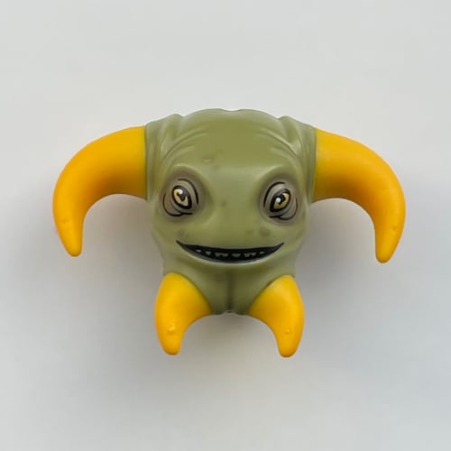 LEGO PART 63817pr0001 Minifig Head Special Boolio, 4 Bright Orange ...