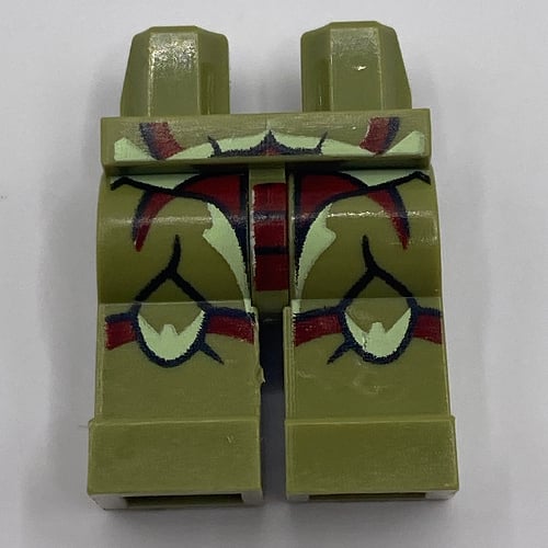 LEGO PART 970c20pr0458 Hips and Olive Green Legs with Galaxy Squad ...