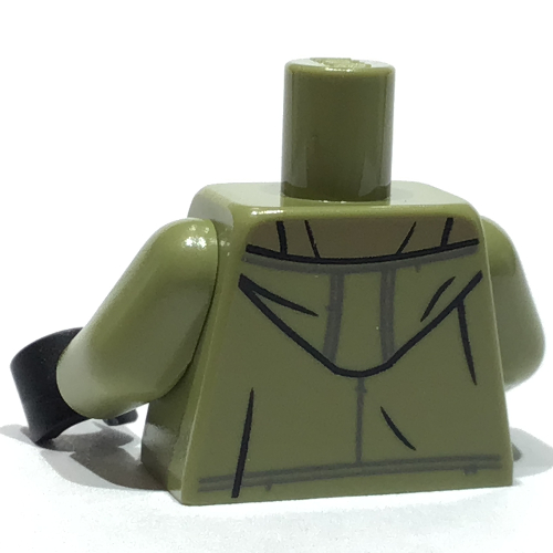 LEGO PART 973c20h03pr6258 Torso, Jacket, Sand Blue Shirt, Reddish Brown ...