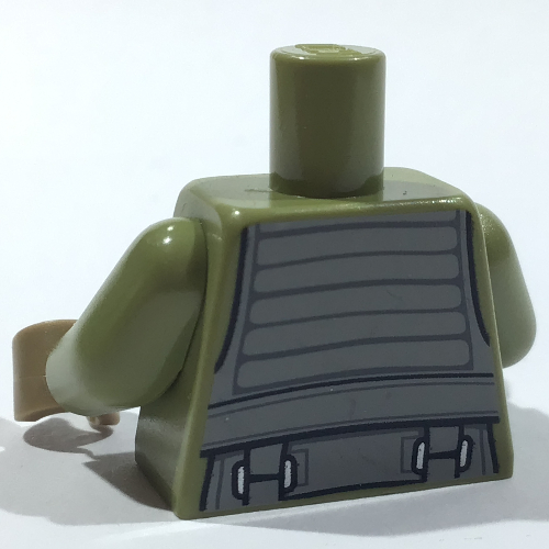 LEGO PART 973c20h11pr4113 Torso Flight Suit, Light Bluish Gray Chest ...