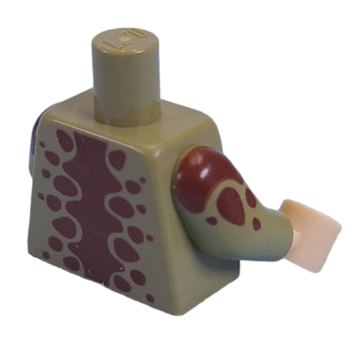 LEGO PART 973c20h26pr0001 Torso, Yellowish Green Belly with Dark Green ...