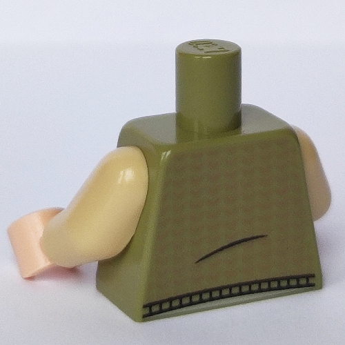 LEGO PART 973c26h02pr4883 Torso Sweater Vest, Tan Shirt, Black Tie ...