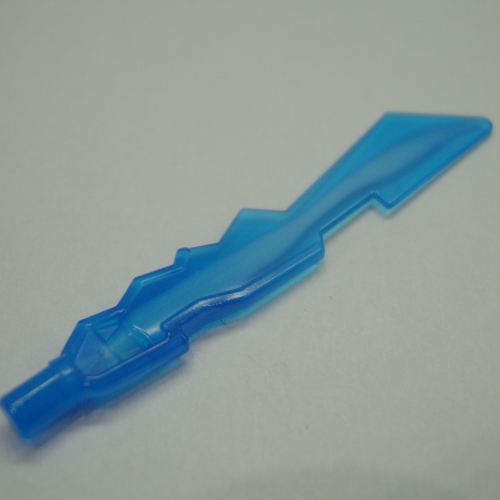 LEGO PART 11439pat0003 Weapon Sword with Jagged Edges and Marbled White ...